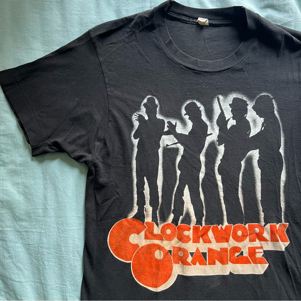 Vintage 80s Clockwork Orange Single Stitch Silhouette… - Gem